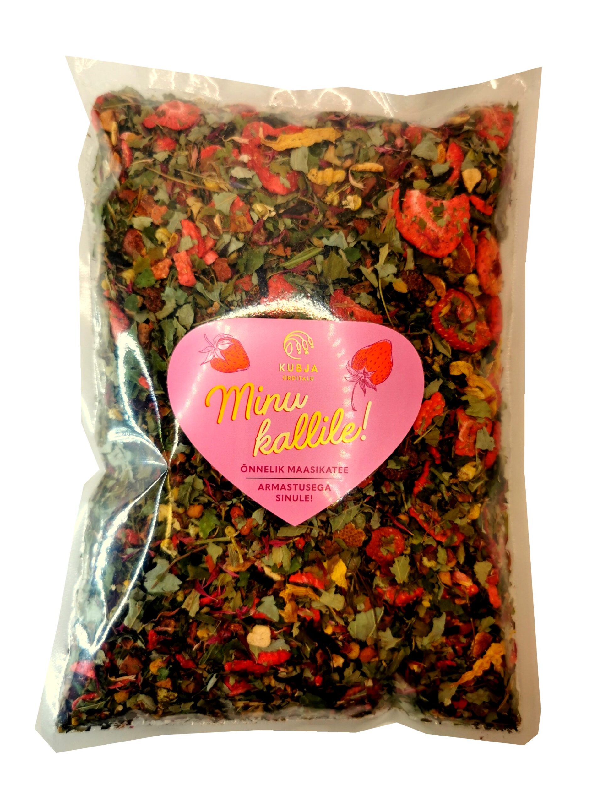 Joogitee suurpakk - Minu Kallile - Õnnelik Maasikatee 250 grammi - Kubja